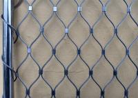 China Ferrule Stainless Steel Wire Rope Mesh Net 1.2mm 1.6mm Flexible Deck Railing for sale