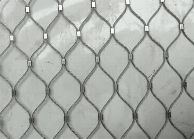 China 316 316L Stainless Steel Rope Mesh Net Ferruled Knotted SS Rope Cable Wire Net for sale