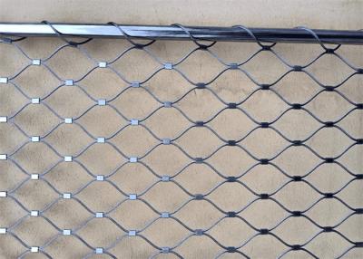 China 4.0mm Aisi 304l Stainless Steel Ferrule Rope Mesh For Zoological Enclosures for sale