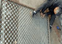 China Gold 7 X 7 Stainless Steel Cable Mesh 60 Degree for sale