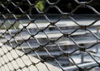 China SS316 Ferrule Animal Cage Diamond Wire Mesh Fencing For Stair Railing Balustrade Zoo Aviary for sale