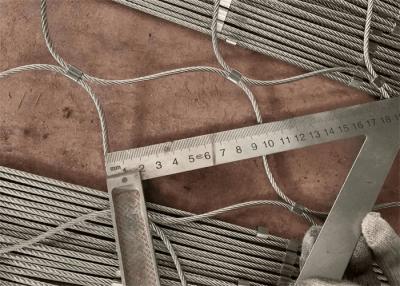 China Baton Rouge 7X7 Stainless Steel Aviary Netting Balustrade Wire Mesh Excellent Visibility for sale