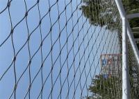 China Knotted Diamond Shaped Steel Mesh Black Oxide 2.0mm Metal Wire Rope Mesh for sale