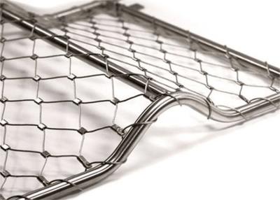 China AISI 316 Cable Mesh Railing , Weather Resistant Metal Balustrade Infill Panels for sale