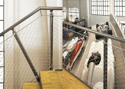 China Balustrade Infill Cable Mesh Railing Black Oxide , AISI Stair Barrier Safety Nets for sale