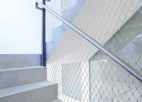 China Tensioned Construction Safety Netting 4.0mm Stainless Steel 7×19 Balcony Security Mesh for sale