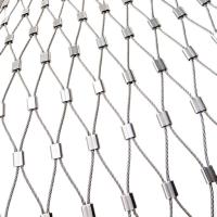 China SS304 X Tend Cable Mesh Railing , Stainless Steel Ferruled Rope Mesh for sale