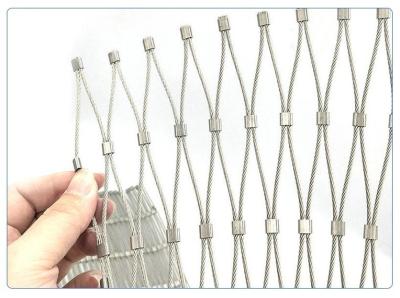 China 1.5mm 2.0mm Decorative Metal Mesh Sheets / 316 Balcony Protection Mesh for sale
