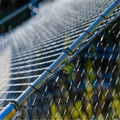 China Rhombus Ferruled Railing Wire Mesh Stainless Steel 304 Handrail Safety Netting for sale