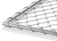 China AISI 304 Woven Rope Mesh Flexible , 2.5mm Stainless Steel Expanded Wire Mesh for sale