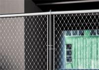 China Ferruled AISI Stainless Steel Wire Trellis 304 Woven Steel Mesh Railing for sale