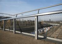 China Ferruled AISI Stainless Steel Wire Trellis 304 Woven Steel Mesh Railing for sale