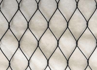 China SS316 SS304 Black Oxide Wire Rope Mesh Hand Woven For Mariculture for sale