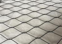 China AISI 304L Diamond Pattern Wire Mesh / Black Oxide Cable Wire Netting Flexible for sale