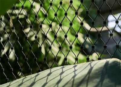 China Metal Woven Black Oxide Wire Rope Mesh Flexible 304L 316L For Zoological Enclosures for sale
