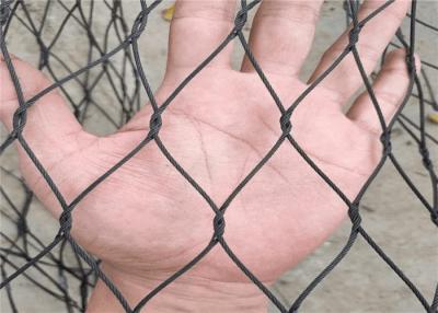 China AISI Black Oxide Wire Rope Mesh Railing Infill Panels X Tend 304 Stainless Steel for sale