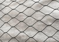 China Ferruled Black Oxide Cable Mesh 7X7 Stainless Steel Monkey Flexible Metal Netting for sale