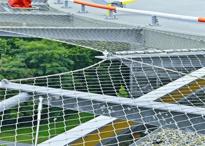 China 50mm Aperture Hexagon Shaped Stainless Steel Rope Mesh Corrosion Resistance for sale