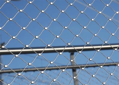 China 316 Ferrule Animal Enclosure Netting Flexible Stainless Steel Wire Bird Cage Panels for sale