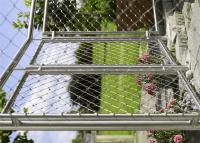 China Inox Line Rope Mesh Fencing X Tend , Bridge Ultrasonic Bath Stainless Steel Fence Mesh for sale