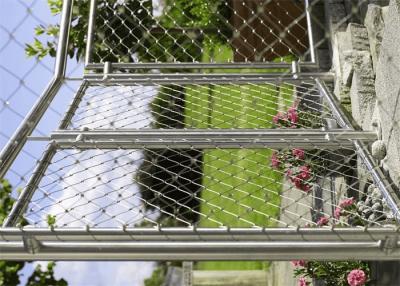 China Inox Line Rope Mesh Fencing X Tend , Bridge Ultrasonic Bath Stainless Steel Fence Mesh for sale