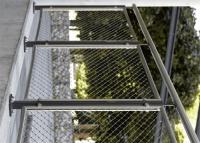 China 20*20mm Diamond Wire Mesh Panels 7X19 , Black Metal Mesh Fencing 304L for sale