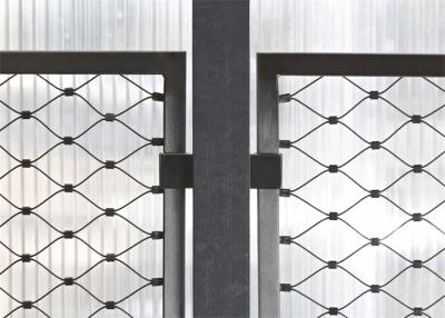 China Flexible Rope Mesh Fencing SUS304 Staircase Railing 7X7 High Security Mesh Fence for sale