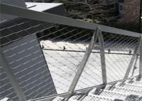 China 1.2mm Stainless Steel Cable Balustrade Mesh Infill Ferruled For Zoo Aviary Fence for sale