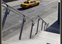 China Balcony Railing Balustrade Mesh Infill Hand Woven AISI Safety Netting For Stair Railing for sale