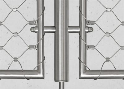 China SS304 Stainless Steel Cable Mesh Trellis 300*300mm Handrail Infills X Tend for sale