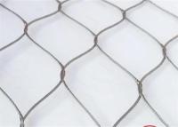 China Ferruled Stainless Steel Aviary Netting , Diamond Bird Aviary Mesh Panels 2.0mm SGS for sale
