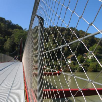 China Weave Inox Webnet Wire Mesh Custom Ferrule Type X Tend Cable Mesh Netting Flexible for sale