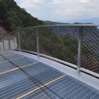 China Stair Railing Balcony Stainless Steel Rope Mesh , Decorative Balustrade Infill Panels Mesh for sale