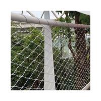 China Facade Cladding 304 Stainless Steel Cable Mesh Woven Wire Rope Mesh 2.0mm For Suspension Bridge for sale