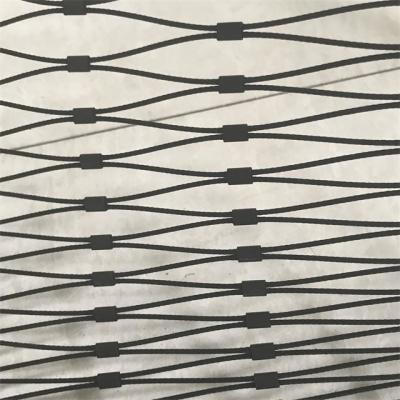 China Flexible Stainless Steel Rope Mesh Balustrade Black Oxide Railing Web Net for sale