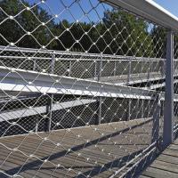 China Facade Cladding Stainless Steel Rope Mesh Knotted 3.0mm Strong For Bridge Protection for sale