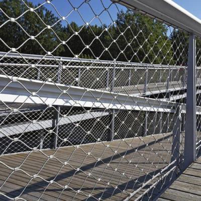 China AISI Stainless Steel Rope Mesh Galvanized Backpack And Bag Architectural Woven Metal Mesh for sale