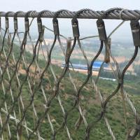 China Facade Cladding Stainless Steel Rope Mesh Knotted 3.0mm Strong For Bridge Protection for sale