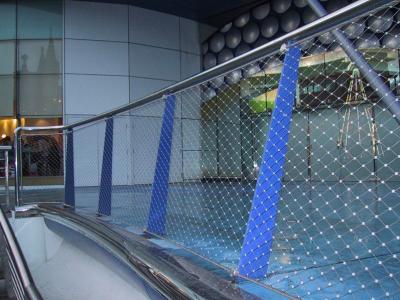 China 7X7 Balustrade Mesh Infill 304L 316L Banister Guard Netting Flexible Metal for sale