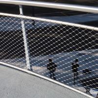 China Inox Balcony Fence Screen Mesh , Woven Plain Stainless Steel 316 Mesh For Stair Railing for sale