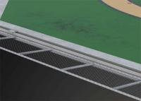 China 1.2mm Diamond Shape Wire Mesh Ferruled , 2.0mm Anti Climb Fence Panels Cycle Use for sale