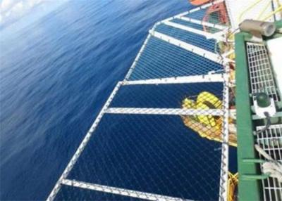 China Stainless Steel Helipad Safety Net 1.5m Width , Long 304L Perimeter Safety Netting for sale