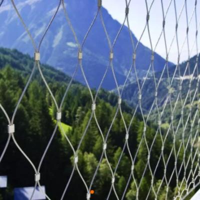 China 5.0mm 304 Stainless Steel Knotted Rope Mesh For Suspension Bridge for sale