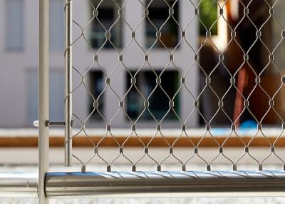 China 304L 316L Cable Mesh Railing Flexible X Tend Stainless Steel Ferrule Rope Mesh Product for sale