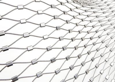 China Inox Ferrule Stainless Rope Mesh For Helideck Perimeter Safety Net Custom for sale