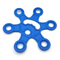 China HDPE  Plastic Six Pack Holder With 263*234*5mm Size And Secure Annular Loop Design for sale