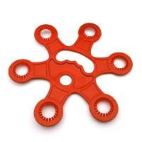 China HDPE  Plastic Six Pack Holder With 263*234*5mm Size And Secure Annular Loop Design for sale