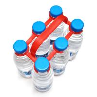 China HDPE Plastic 6 Pack Bottle Holder Plastic Milk Bottle Carrier Durable for sale