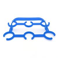 China HDPE Plastic 6 Pack Bottle Holder Plastic Milk Bottle Carrier Durable for sale
