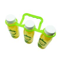 China Lightweight Plastic Carry Handle For Three Bottles With Bottle Banding Clip for sale
